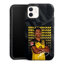 DeinDesign iPhone 12 mini Handy Panzer Handyh&uuml;lle robuste Outdoor H&uuml;lle Schutzh&uuml;lle gl&auml;nzend Borussia Dortmund Jobe Bellingham Bvb Tough Case
