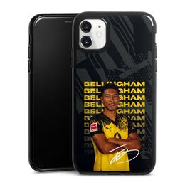 DeinDesign iPhone 11 Handy Silikon H&uuml;lle Case schwarz Handyh&uuml;lle Borussia Dortmund Jobe Bellingham Bvb
