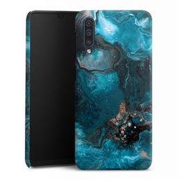 DeinDesign Galaxy A50 Handy Premium Case Smartphone Handyh&uuml;lle Schutzh&uuml;lle matt Ocean Blue Marble Premium Case