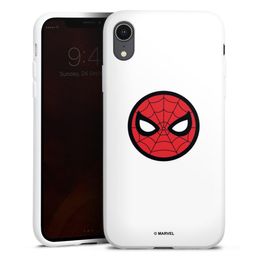 DeinDesign iPhone Xr Handy Silikon H&uuml;lle Case wei&szlig; Handyh&uuml;lle Merchandise Marvel Spiderman Silikon Case