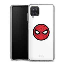 DeinDesign Galaxy A12 Handy Silikon H&uuml;lle Case transparent Handyh&uuml;lle Merchandise Marvel Spiderman Silikon Case