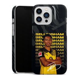 DeinDesign iPhone 13 Pro Handy Premium Case Smartphone Handyh&uuml;lle Schutzh&uuml;lle gl&auml;nzend Borussia Dortmund Jobe Bellingham Bvb Premium Case