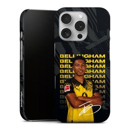 DeinDesign iPhone 16 Pro Handy Premium Case Smartphone Handyh&uuml;lle Schutzh&uuml;lle matt Borussia Dortmund Jobe Bellingham Bvb Premium Case