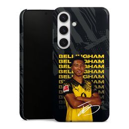 DeinDesign Galaxy S24 Handy Premium Case Smartphone Handyh&uuml;lle Schutzh&uuml;lle gl&auml;nzend Borussia Dortmund Jobe Bellingham Bvb Premium Case