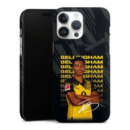 DeinDesign iPhone 14 Pro Max Handy Premium Case Smartphone Handyh&uuml;lle Schutzh&uuml;lle matt Borussia Dortmund Jobe Bellingham Bvb Premium Case