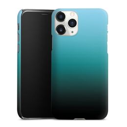 DeinDesign iPhone 11 Pro Handy Premium Case Smartphone Handyh&uuml;lle Schutzh&uuml;lle matt Ombre Two-Tone Black Premium Case