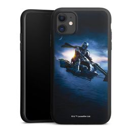 DeinDesign iPhone 11 Handy Premium Silikon H&uuml;lle Handyh&uuml;lle schwarz Case Star Wars Merchandise The Mandalorian Silikon Premium Case