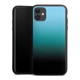 DeinDesign iPhone 11 Handy Premium Silikon H&uuml;lle Handyh&uuml;lle schwarz Case Two-Tone Ombre Black Silikon Premium Case
