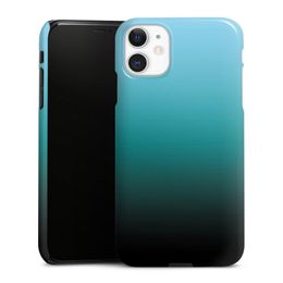 DeinDesign iPhone 11 Handy Premium Case Smartphone Handyh&uuml;lle Schutzh&uuml;lle gl&auml;nzend Ombre Two-Tone Black Premium Case