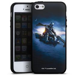 DeinDesign iPhone SE (2016-2019) Handy Silikon H&uuml;lle Case schwarz Handyh&uuml;lle Star Wars Merchandise The Mandalorian