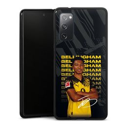 DeinDesign Galaxy S20 FE 5G Handy Silikon H&uuml;lle Case schwarz Handyh&uuml;lle Borussia Dortmund Jobe Bellingham Bvb
