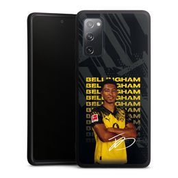 DeinDesign Galaxy S20 FE Handy Premium Silikon H&uuml;lle Handyh&uuml;lle schwarz Case Borussia Dortmund Jobe Bellingham Bvb Silikon Premium Case