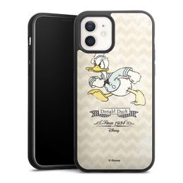 DeinDesign iPhone 12 Handy Gallery Case Handyh&uuml;lle 9H Geh&auml;rtetes Glas R&uuml;ckseite H&uuml;lle Official Licensed Product Disney Donuld Duck Vintage Gallery Case