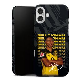 DeinDesign iPhone 16 Plus Handy Premium Case Smartphone Handyh&uuml;lle Schutzh&uuml;lle matt Borussia Dortmund Jobe Bellingham Bvb Premium Case