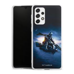 DeinDesign Galaxy A33 5G Handy Silikon H&uuml;lle Case transparent Handyh&uuml;lle Star Wars Merchandise The Mandalorian Silikon Case