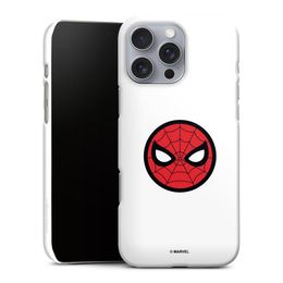 DeinDesign iPhone 16 Pro Max Handy Premium Case Smartphone Handyh&uuml;lle Schutzh&uuml;lle gl&auml;nzend Merchandise Marvel Spiderman Premium Case