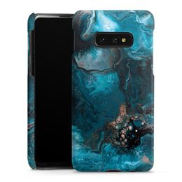 DeinDesign Galaxy S10e Handy Premium Case Smartphone Handyh&uuml;lle Schutzh&uuml;lle matt Ocean Blue Marble Premium Case