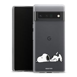 DeinDesign Google Pixel 6 Pro Handy Silikon H&uuml;lle Case transparent Handyh&uuml;lle Official Licensed Product Snoopy Peanuts Silikon Case