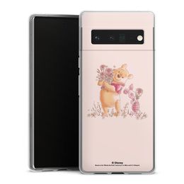 DeinDesign Google Pixel 6 Pro Handy Silikon H&uuml;lle Case transparent Handyh&uuml;lle Winnie The Pooh Piglet Disney Official Licensed Product Silikon Case