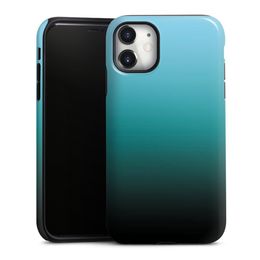 DeinDesign iPhone 11 Handy Panzer Handyh&uuml;lle robuste Outdoor H&uuml;lle Schutzh&uuml;lle gl&auml;nzend Ombre Two-Tone Black Tough Case