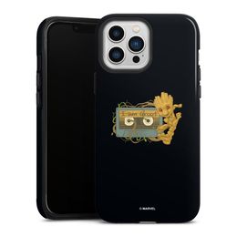 DeinDesign iPhone 13 Pro Max Handy Panzer Handyh&uuml;lle robuste Outdoor H&uuml;lle Schutzh&uuml;lle gl&auml;nzend Guardians Of The Galaxy Groot Marvel Tough Case