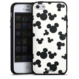 DeinDesign iPhone SE (2016-2019) Handy Silikon H&uuml;lle Case schwarz Handyh&uuml;lle Mickey Mouse Disney Official Licensed Product