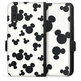 DeinDesign Galaxy A50 Handy Klapph&uuml;lle Handyh&uuml;lle aus Kunst Leder schwarz Flip Case Mickey Mouse Official Licensed Product Disney Sideflip mit Lasche