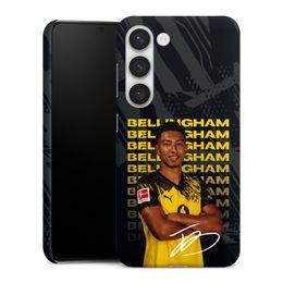 DeinDesign Galaxy S23 Handy Premium Case Smartphone Handyh&uuml;lle Schutzh&uuml;lle matt Borussia Dortmund Jobe Bellingham Bvb Premium Case