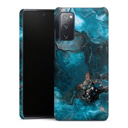 DeinDesign Galaxy S20 FE Handy Premium Case Smartphone Handyh&uuml;lle Schutzh&uuml;lle matt Blue Marble Ocean Premium Case