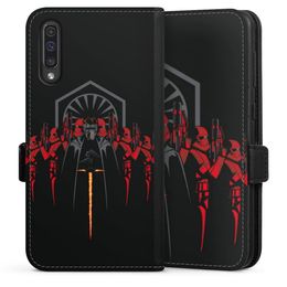 DeinDesign Galaxy A50 Handy Klapph&uuml;lle Handyh&uuml;lle aus Kunst Leder schwarz Flip Case Stormtrooper Kylo Ren Star Wars Sideflip mit Lasche