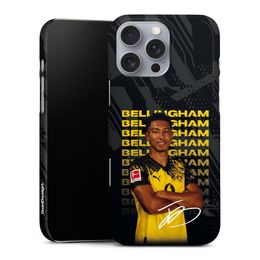 DeinDesign iPhone 16 Pro Max Handy Premium Case Smartphone Handyh&uuml;lle Schutzh&uuml;lle gl&auml;nzend Borussia Dortmund Jobe Bellingham Bvb Premium Case