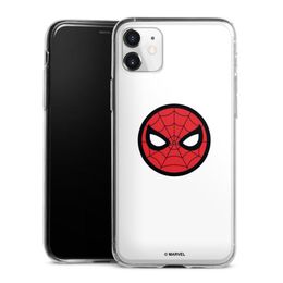 DeinDesign iPhone 11 Handy Slim Case Silikon Handyh&uuml;lle transparent H&uuml;lle extra d&uuml;nn Spiderman Merchandise Marvel Silikon Slim Case