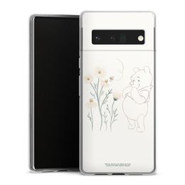 DeinDesign Google Pixel 6 Pro Handy Silikon H&uuml;lle Case transparent Handyh&uuml;lle Disney Winnie The Pooh Bee Silikon Case