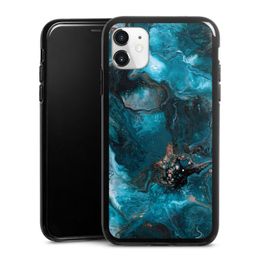 DeinDesign iPhone 11 Handy Silikon H&uuml;lle Case schwarz Handyh&uuml;lle Ocean Blue Marble