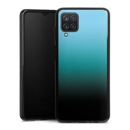 DeinDesign Galaxy A12 Handy Silikon H&uuml;lle Case schwarz Handyh&uuml;lle Ombre Two-Tone Black