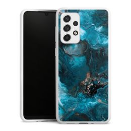 DeinDesign Galaxy A33 5G Handy Silikon H&uuml;lle Case wei&szlig; Handyh&uuml;lle Blue Marble Ocean Silikon Case