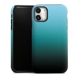 DeinDesign iPhone 11 Handy Panzer Handyh&uuml;lle robuste Outdoor H&uuml;lle Schutzh&uuml;lle matt Ombre Two-Tone Black Tough Case