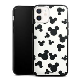 DeinDesign iPhone 12 mini Handy Slim Case extra d&uuml;nn Silikon Handyh&uuml;lle schwarz H&uuml;lle Mickey Mouse Official Licensed Product Disney Silikon Slim Case
