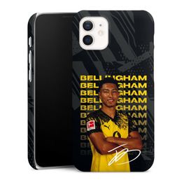 DeinDesign iPhone 12 mini Handy Premium Case Smartphone Handyh&uuml;lle Schutzh&uuml;lle matt Borussia Dortmund Jobe Bellingham Bvb Premium Case