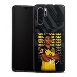DeinDesign Huawei P30 Pro Handy Silikon H&uuml;lle Case schwarz Handyh&uuml;lle Borussia Dortmund Jobe Bellingham Bvb