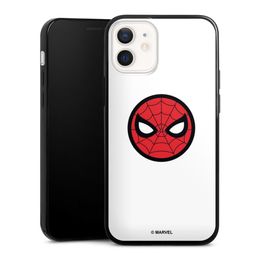 DeinDesign iPhone 12 mini Handy Slim Case extra d&uuml;nn Silikon Handyh&uuml;lle schwarz H&uuml;lle Merchandise Marvel Spiderman Silikon Slim Case