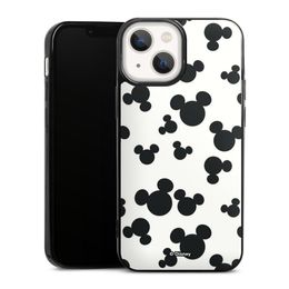 DeinDesign iPhone 13 Mini Handy Slim Case extra d&uuml;nn Silikon Handyh&uuml;lle schwarz H&uuml;lle Mickey Mouse Official Licensed Product Disney Silikon Slim Case