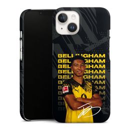 DeinDesign iPhone 14 Handy Premium Case Smartphone Handyh&uuml;lle Schutzh&uuml;lle matt Borussia Dortmund Jobe Bellingham Bvb Premium Case