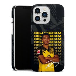 DeinDesign iPhone 13 Pro Handy Premium Case Smartphone Handyh&uuml;lle Schutzh&uuml;lle matt Borussia Dortmund Jobe Bellingham Bvb Premium Case