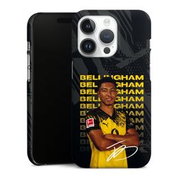 DeinDesign iPhone 14 Pro Handy Premium Case Smartphone Handyh&uuml;lle Schutzh&uuml;lle matt Borussia Dortmund Jobe Bellingham Bvb Premium Case