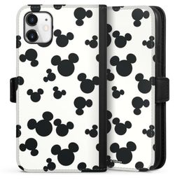 DeinDesign iPhone 11 Handy Klapph&uuml;lle Handyh&uuml;lle aus Kunst Leder schwarz Flip Case Mickey Mouse Official Licensed Product Disney Sideflip mit Lasche