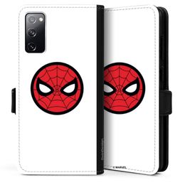 DeinDesign Galaxy S20 Handy Klapph&uuml;lle Handyh&uuml;lle aus Kunst Leder schwarz Flip Case Merchandise Marvel Spiderman Sideflip mit Lasche