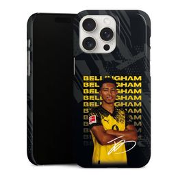 DeinDesign iPhone 15 Pro Max Handy Premium Case Smartphone Handyh&uuml;lle Schutzh&uuml;lle gl&auml;nzend Borussia Dortmund Jobe Bellingham Bvb Premium Case