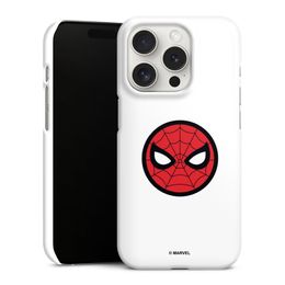 DeinDesign iPhone 15 Pro Handy Premium Case Smartphone Handyh&uuml;lle Schutzh&uuml;lle gl&auml;nzend Merchandise Marvel Spiderman Premium Case