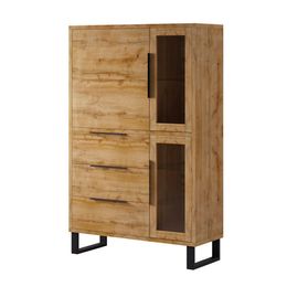GESCHIRRSCHRANK Eden Holz und Metall